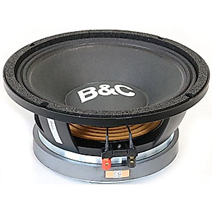 B&C B and C 10" Mid Bass Super Power Woofer, Black