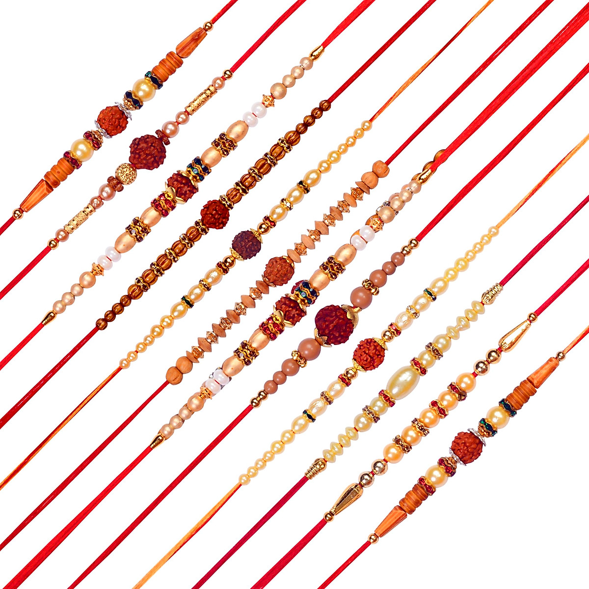 Amba Handicraft Rakhi for Brother/Rakhi/Rakhi Set of 12 / Rakhee/Designer rakhi/Send rakhi to USA/Rakhi for Brother with Gift Set/Rakhi Bhaiya Bhabhi/Rakhi Gift Card