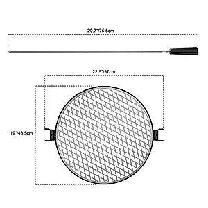 only fire Santa-Maria Style Rotisserie Rotating System for Solo Stove Bonfire 19.5" Smokeless Fire Pit - Global Patent