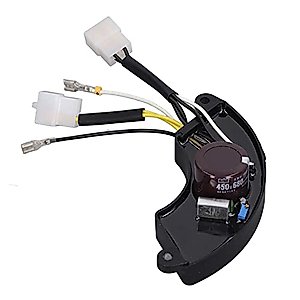 Uxsiya 5KW Generator AVR, Easy Assembly 450V Half Moon Style 3 Phase Generator Voltage Regulator for Replacement