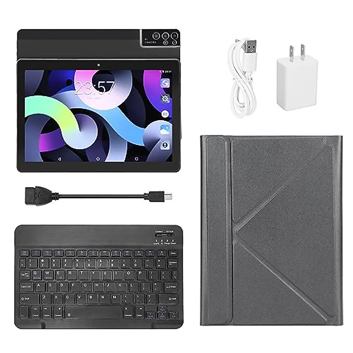 Airshi Office Tablet, Gaming Tablet 4GB RAM 64GB ROM Dual Camera 5G WiFi US Plug for Travel (#1)