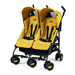 Peg Perego Pliko Mini Twin Baby Stroller, Mod Yelow