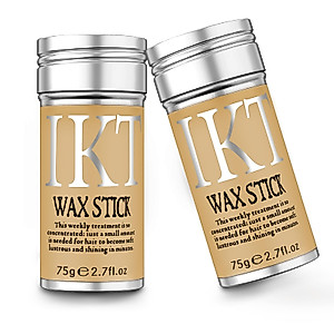 Hair Wax Edge Control Stick for Wigs, Bed Head Non-greasy Pomade for Frizz Control and Temporary Styling - Long Lasting, SOVONCARE 2.7 Oz (Pack of 2)