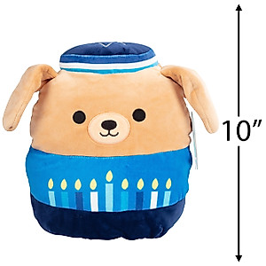 Squishmallows 10" Stevon Hanukkah Labrador Plush - Kellytoy Holiday Dog Stuffed Animal Toy