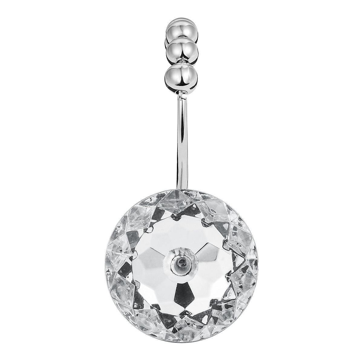 Cyrra Stainless Steel Rust Resistant Double Hooks Glide Shower Ring Hangs for Both Shower Curtain and Liner 12-Pack (Crystal White)