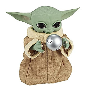 STAR WARS The Mandalorian Galactic Snackin' Grogu Animatronic Toy with Over 40 Sound and Motion Combinations, Interactive Toys