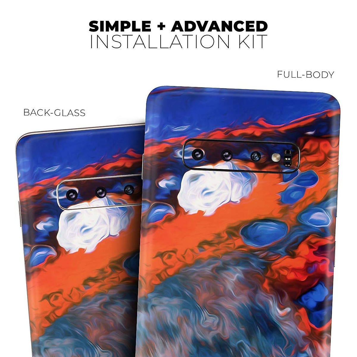 DesignSkinz Blurred Abstract Flow V43 Protective Vinyl Decal Wrap Skin Cover Compatible with The Samsung Galaxy S20 (Screen Trim & Back Glass Skin)