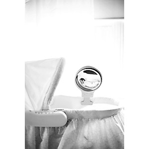 Omie View Bassinet Mirror, 10.98x7.0x3.0 inches, Headrest Mount, Rectangular, Modern, Lighted, Baby Monitoring Accessory