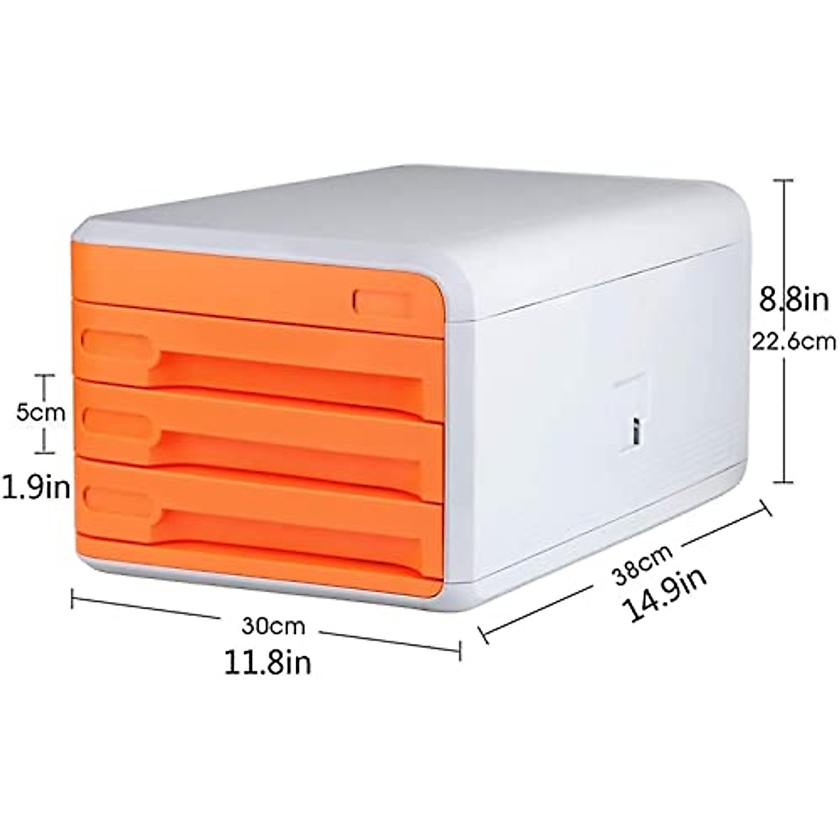 Storage Cabinet with Drawers Floor Storage Cabinet Flat File Cabinet Storage, Desktop Drawer Cabinet, with Digital Code Lock and Pen Holder Design, Size 11.8''x 14.9''x 8.8'' Cosmetics/Medicine Cabine