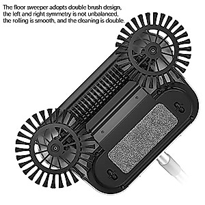 MIANHT Hand Push Sweeper - Home Sweeping Mopping Machine Vacuum Cleaner, Upgrade Soft and Thick Brush & Microfiber Mop, Cleaning Sweeper Tool Sweeping Robot