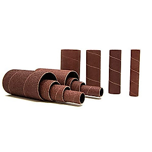 WEN 5932SPC Replacement Spindle Sanding Sleeves, Assorted Sandpaper Grits, 12 Pack