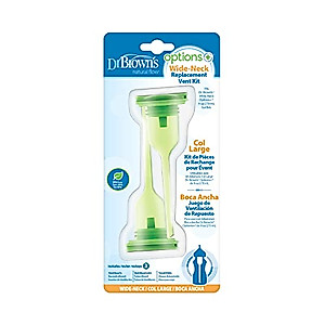 Dr. Brown’s Natural Flow® Options+™ Replacement Vent Kit, Wide-Neck 2 Count (Pack of 1)