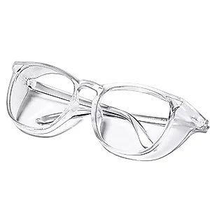 PSI Anti Fog Safety Glasses for Women Men, Cute Lab Stylish Anti-Scratch Protective Eyewear ，Blue Light Blocking Glasses Safety Goggles for Nurses Clear