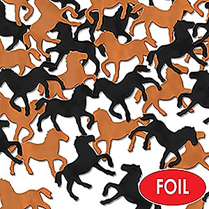 Fanci-Fetti Horses (black & copper) Party Accessory (1 count) (1 Oz/Pkg)