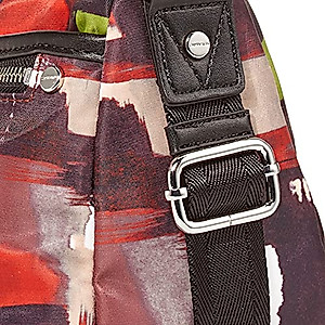 Calvin Klein Sussex Nylon Top Zip Crossbody, Crimson Multi