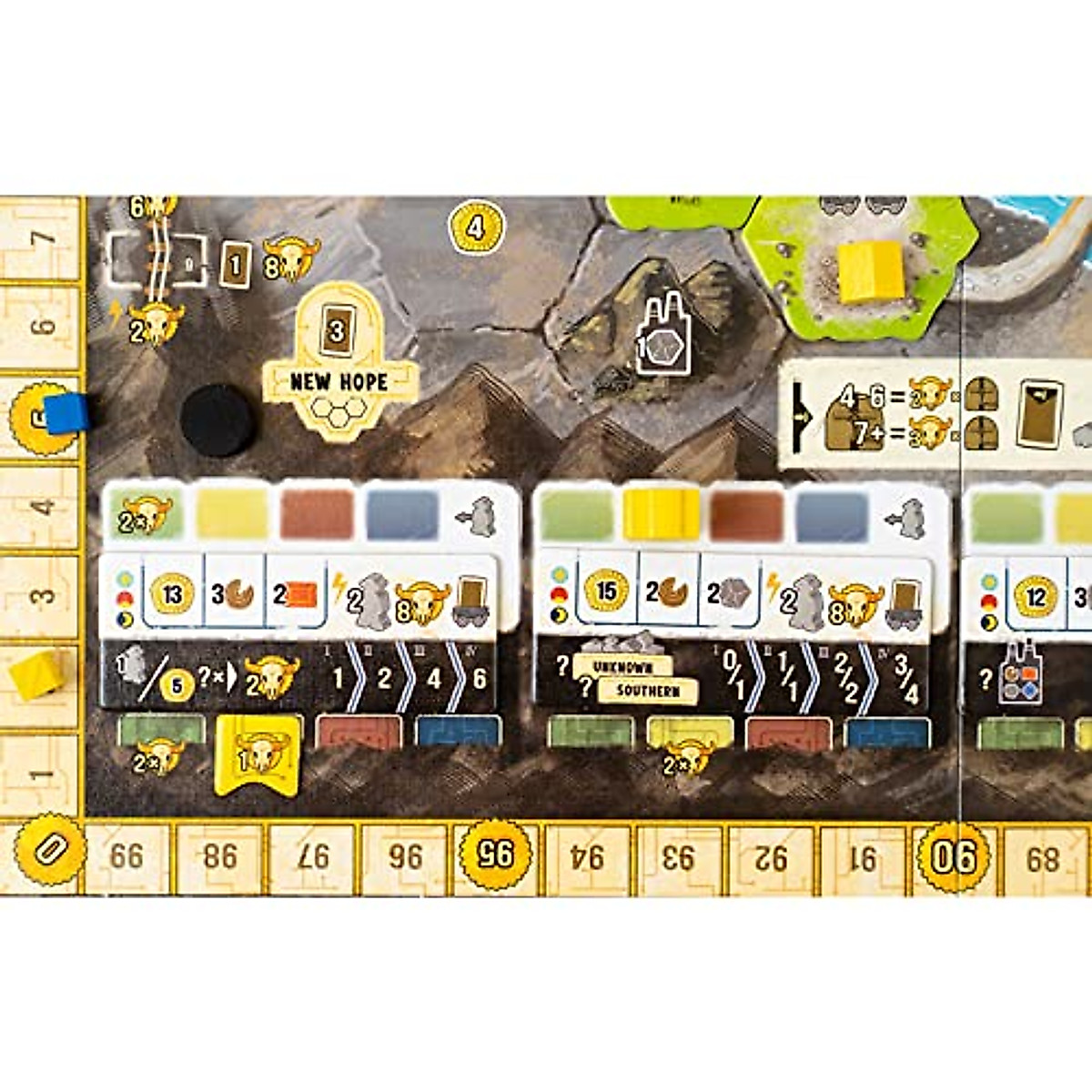 Capstone Games: Boonlake Hand Management, Exploration Strategy Board Game, 1-4 Players, Ages 14+, 40 Minute per Player Game Play Multicolor