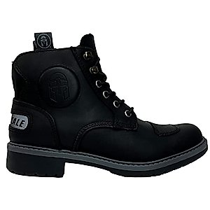 IMMORTALE RIDE - BLACK LEGEND - Motorcycle Boots for Woman - Ankle protector - Biker boots - Casual Boots - Leather boots - Botas para motociclista mujer