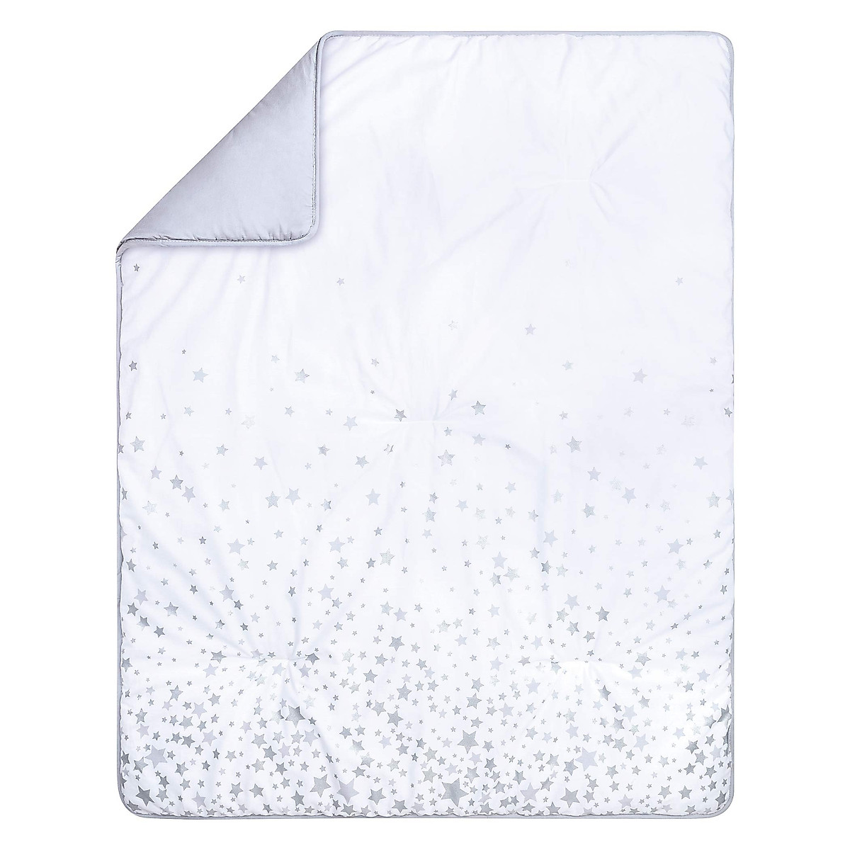 Trend Lab Sprinkle Stars 3 Piece Crib Bedding Set, Gender-Neutral Color Palette, Includes Quilt, Fitted Crib Sheet and Skirt