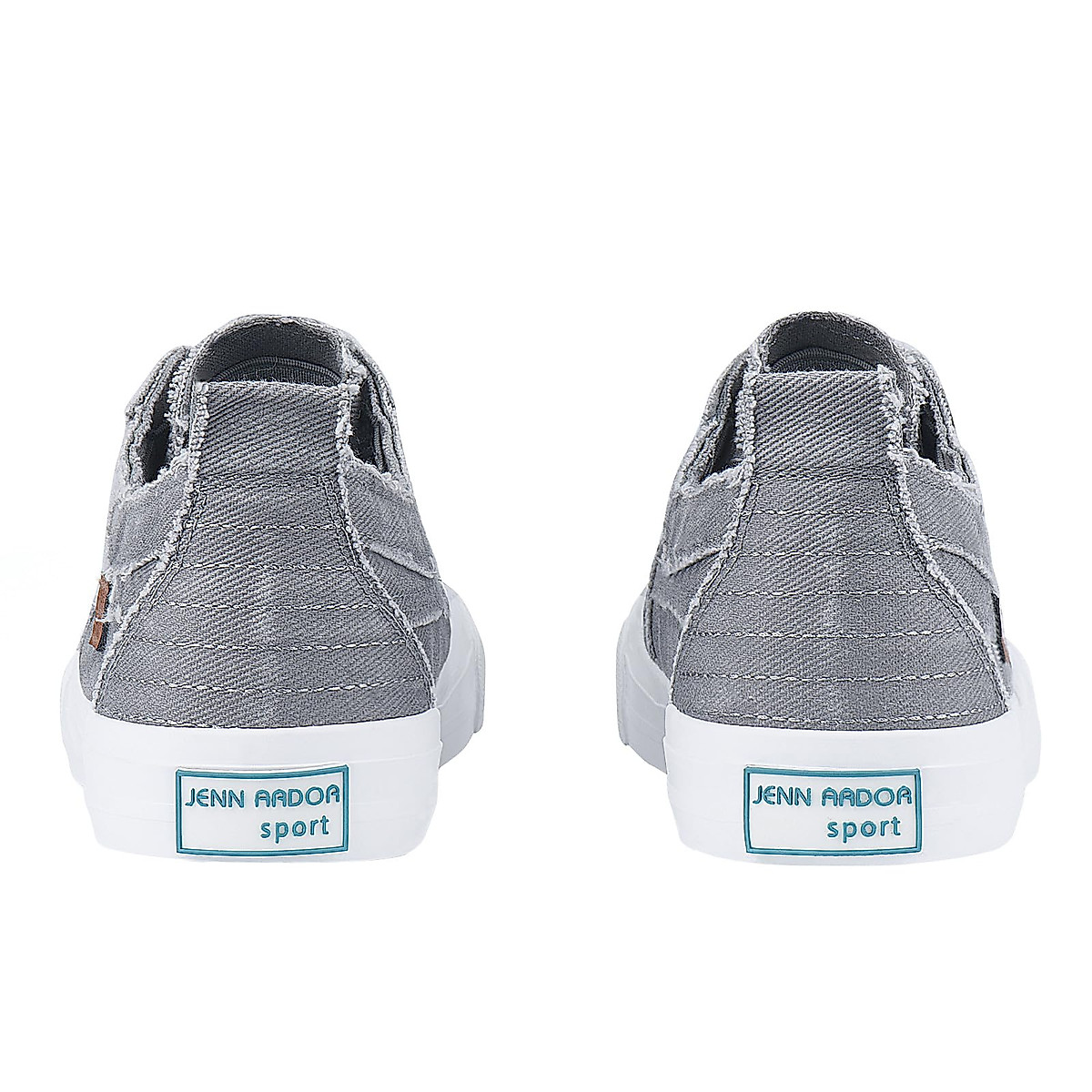 JENN ARDOR Womens Fashion Slip on Sneakers Walking Shoes for Women No Lace Flats Low Top Canvas Shoes Trendy Comfort Casual Tennis Shoes for Women