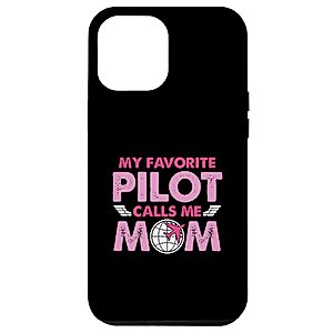 iPhone 14 Pro Max Pilot Calls Me Mom Airplane Aviation Helicopter Graphic Case