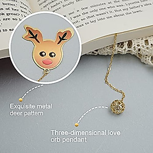 KIZOSA Metal Butterfly Flower Bookmark and Unique Deer Bookmark Bundle