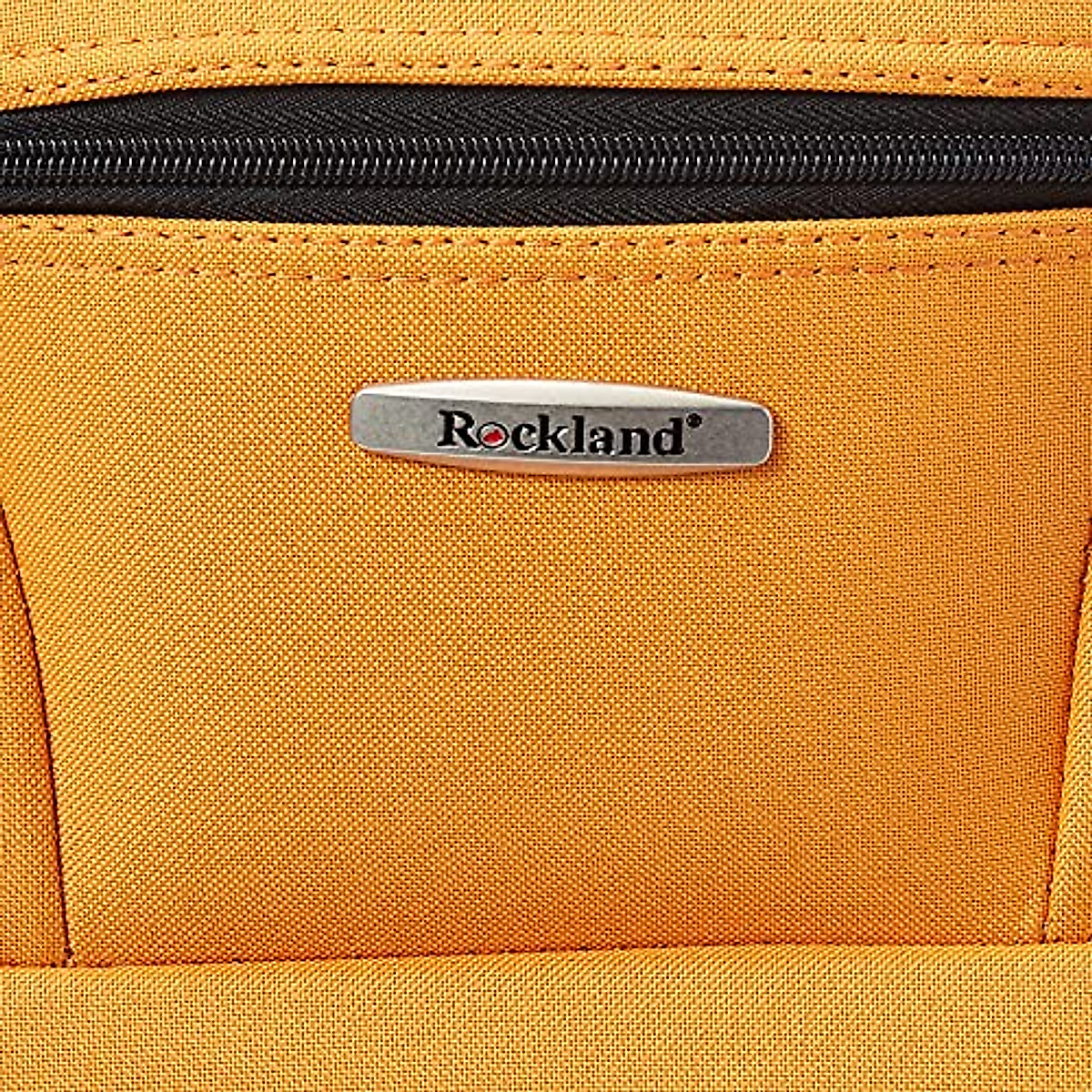 Rockland Fashion Softside Upright Luggage Set,Expandable, Orange, 2-Piece (14/19)