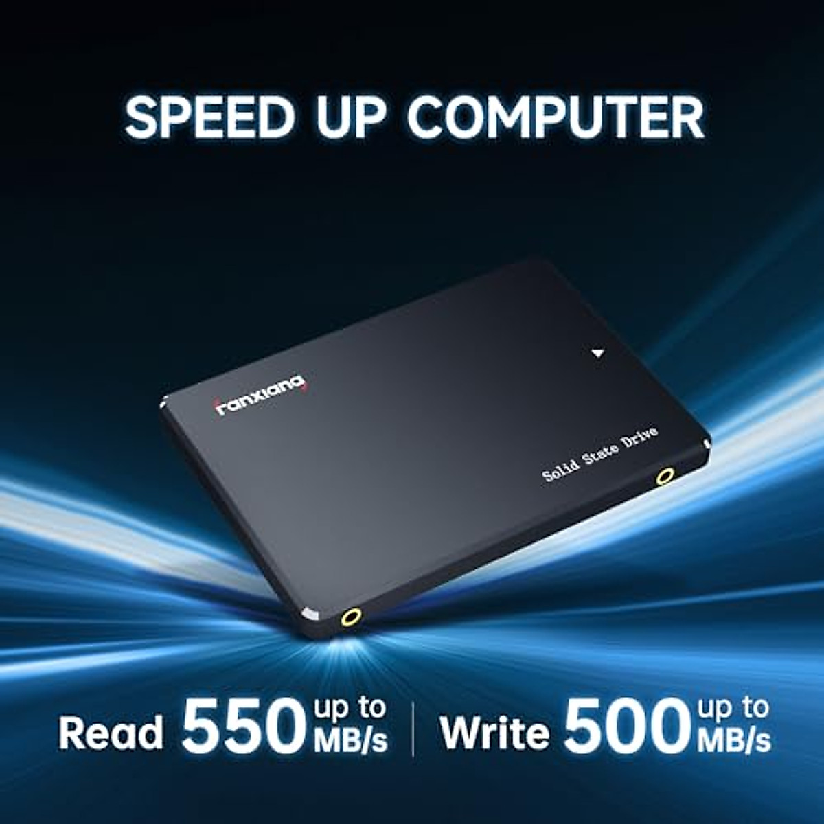 fanxiang SSD 2TB Internal Solid State Drive SATA III 6Gb/s 2.5", 3D NAND, SLC Cache, Up to 550MB/s, Compatible with Laptops and PC Desktops(S101)