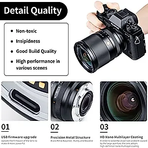 VILTROX 13mm f/1.4 F1.4 Fuji x Mount Ultra Wide Angle APS-C AF Lens for Fujifilm X-Mount Camera X-T30 II X-T4 X-T3 X-Pro3 X-Pro2 X-H1 X-T2