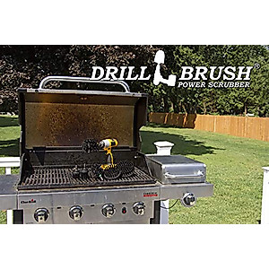 The Ultimate No-Wire Grill Brush Kit - BBQ Accessories - Drill Brush - Rust Remover - Cast Iron Skillet - Grill Cleaner - BBQ Brush - Grill Accessories - Grill Scraper - Electric Smoker - Gas Grill