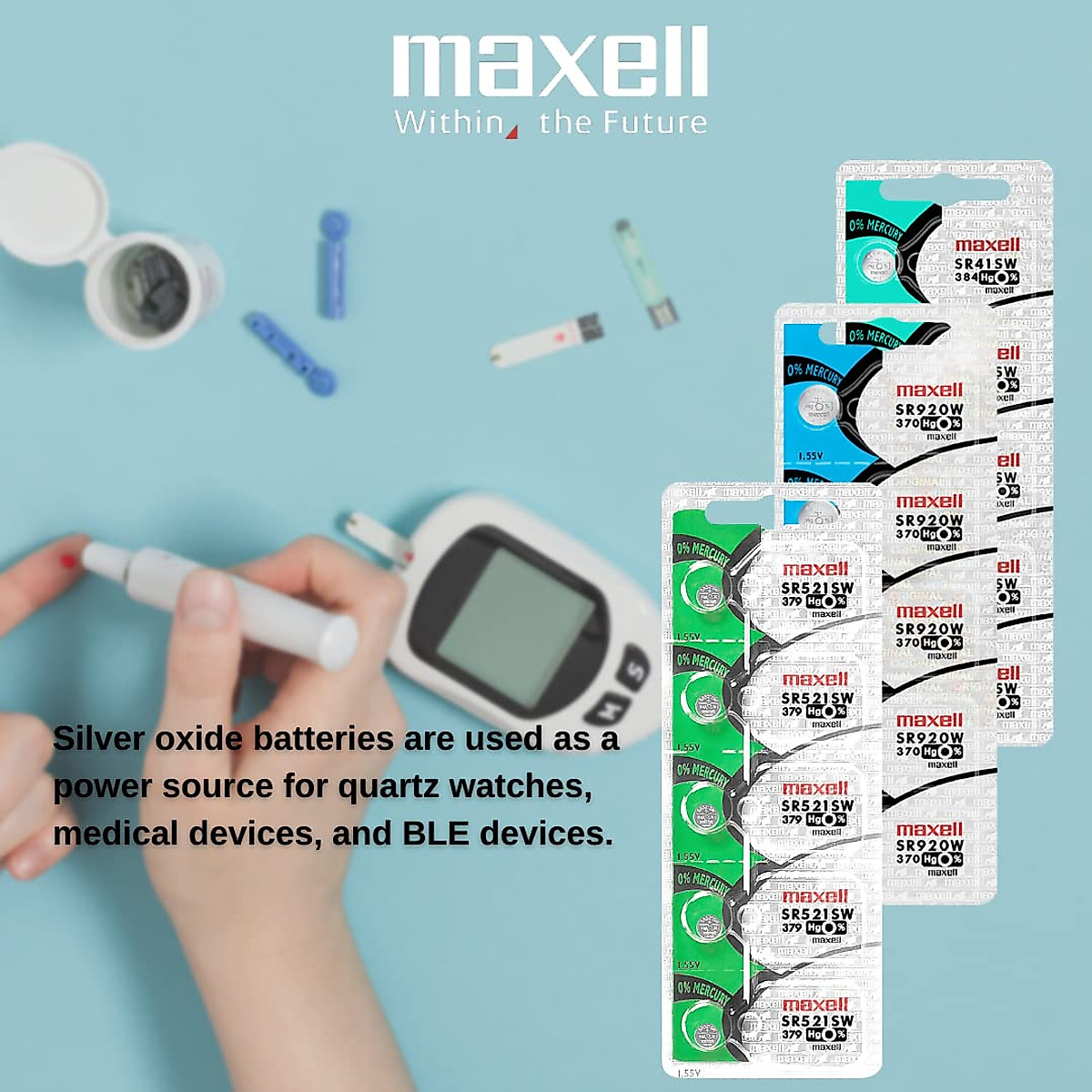 Maxell 379 Watch and Calculator Batteries x 10