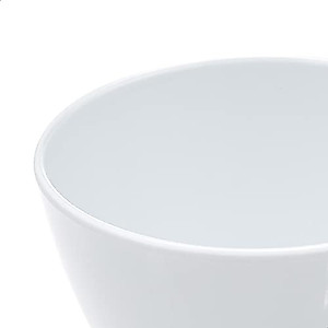 AmazonCommercial 8 oz. White Melamine Bowl - 6 Piece Set