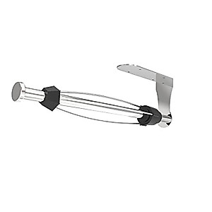 Paper Towel Holder Under Cabinet Brushed Nickel Wall Mounted Hanging Paper Towel Holders Under Counter Paper Rack with Ratcheting for Kitchen Bathroom Rv Silver Mounted Vertically Or Horizontally
