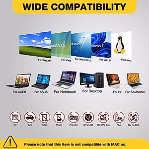 RAAYOO USB Floppy Disk Reader, 3.5 inch External Portable 1.44 MB FDD Floppy Disk Drive for Windows 11/10/8/7/2000/XP PC Laptop Desktop Notebook Computer