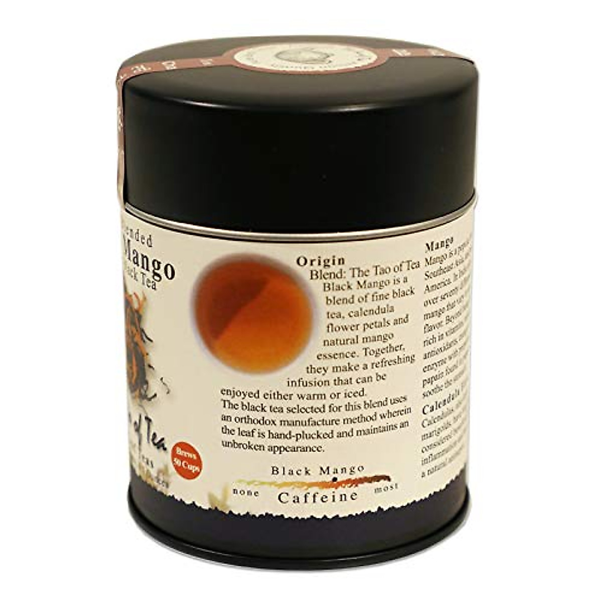 The Tao of Tea, Black Mango Black Tea, Loose Leaf, 4 Ounce Tin