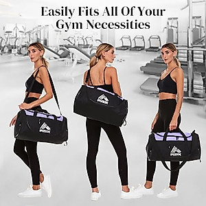 RBX Gym Bags for Men, Small Gym Bag for Women with Shoe Compartment, Duffle Bag for Travel, Sports Bag, Camping, Weekend, Carry On, Overnight Duffel Bag for Women with Shoulder Strap