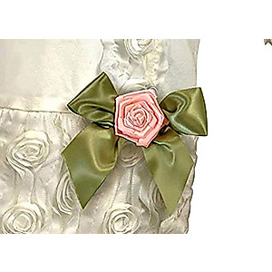 Stephan Baby Girl's Night Out Gown and Cap Set, White, 0-6 Months