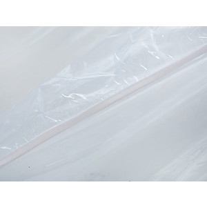 SSTYYXIA Flannel Backed Fitted Vinyl Tablecloth with Elastic Edge Waterproof Oil-Proof Stain Resistant PVC Round Table Cover for Kitchen (clear, 45~56 INCH round tight fit)