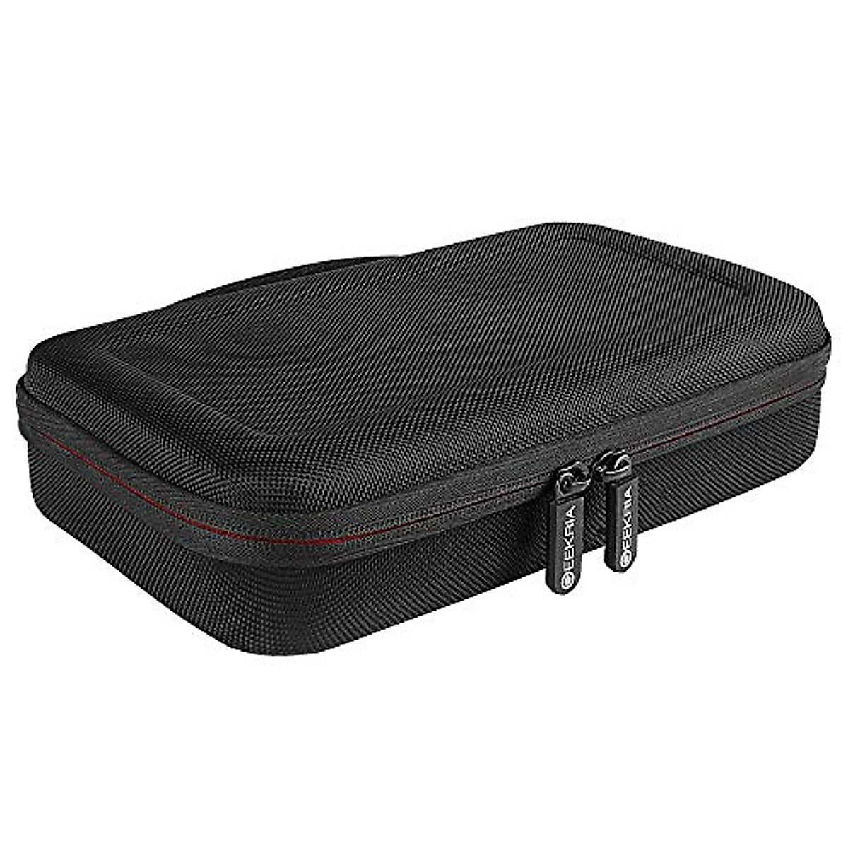 Geekria UltraShell Carrying Case Compatible with Nintendo Switch Console, Protective Travel Bag with Space for Cable, Charger, Accessories and Game Card Storage Slot (Black)
