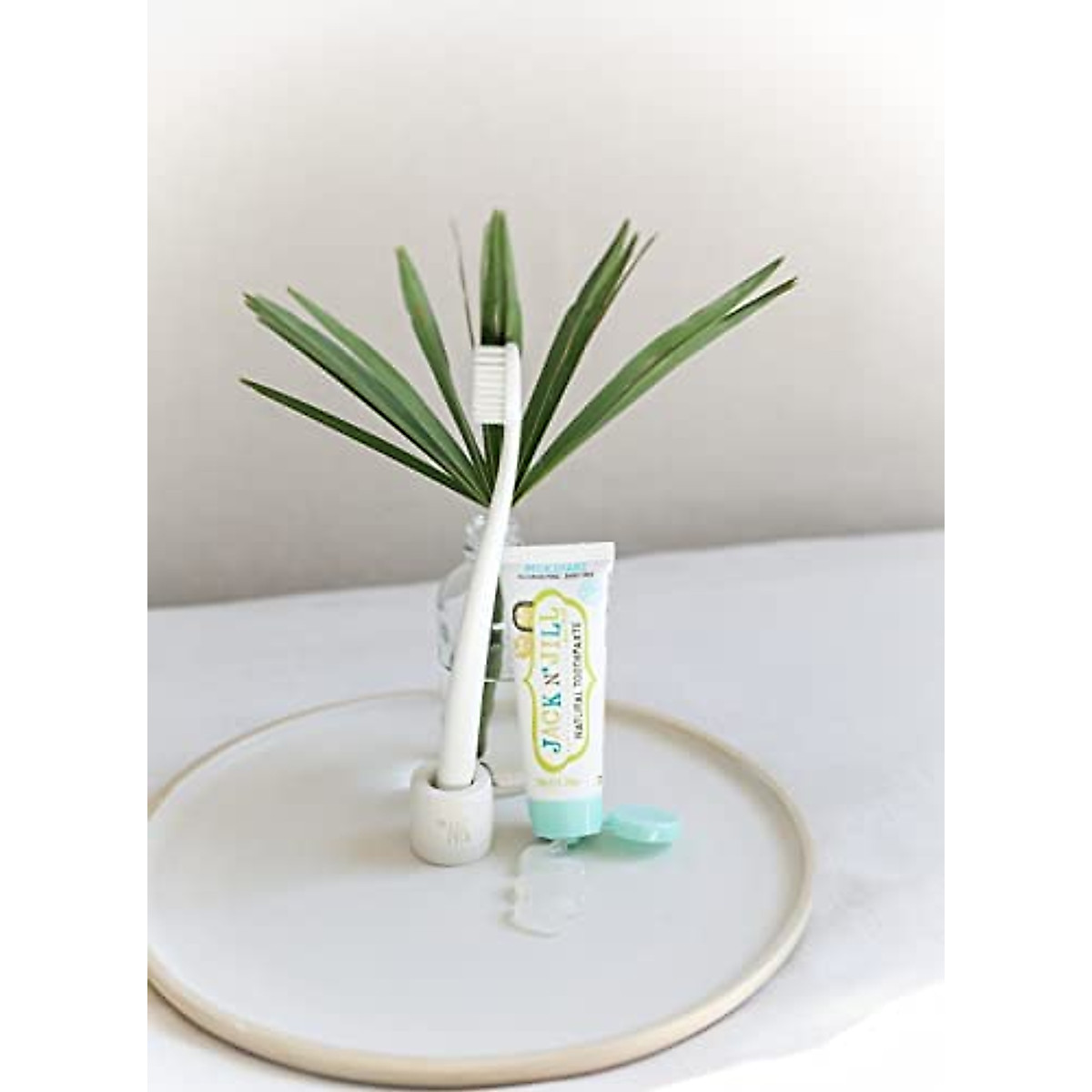 Jack N' Jill Kids Natural Toothpaste - Kids Toothpaste Fluoride Free, Organic Flavors, BPA Free SLS Free, Makes Tooth Brushing Fun for Kids - Blueberry & Strawberry, 1.76 oz (Pack of 2)