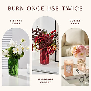 M&SENSE Strong Soy Scented Candle - Eucalyptus & Spearmint Scent, 10.6 oz, 60-Hour Burn, Refreshing Home Decor Gift for Women