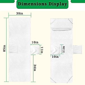 Ruikyhom Lounge Chair Towel Cover, Beach Chair Cover with Pockets, Chaise Lounge Cover for Pool Beach Garden Courtyard and Trips, 85 x30 in Soft Absorbent Pool Chair Cover, White