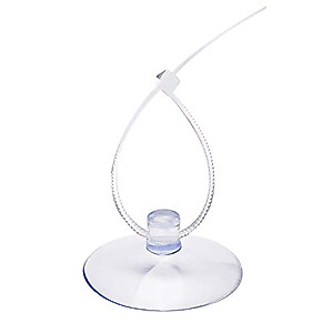 SAVITA 20 Pcs Aquarium Suction Cups Fish Tank Suction Hooks with Removable Hooks and 40 Adjustable Zip Ties for Aquarium Binding Moss, Plants, Shrimp Nest