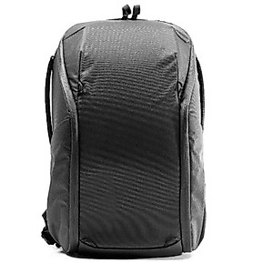 Peak Design Everyday Backpack Zip 20L Black, Carry-on Backpack with Laptop Sleeve (BEDBZ-20-BK-2)