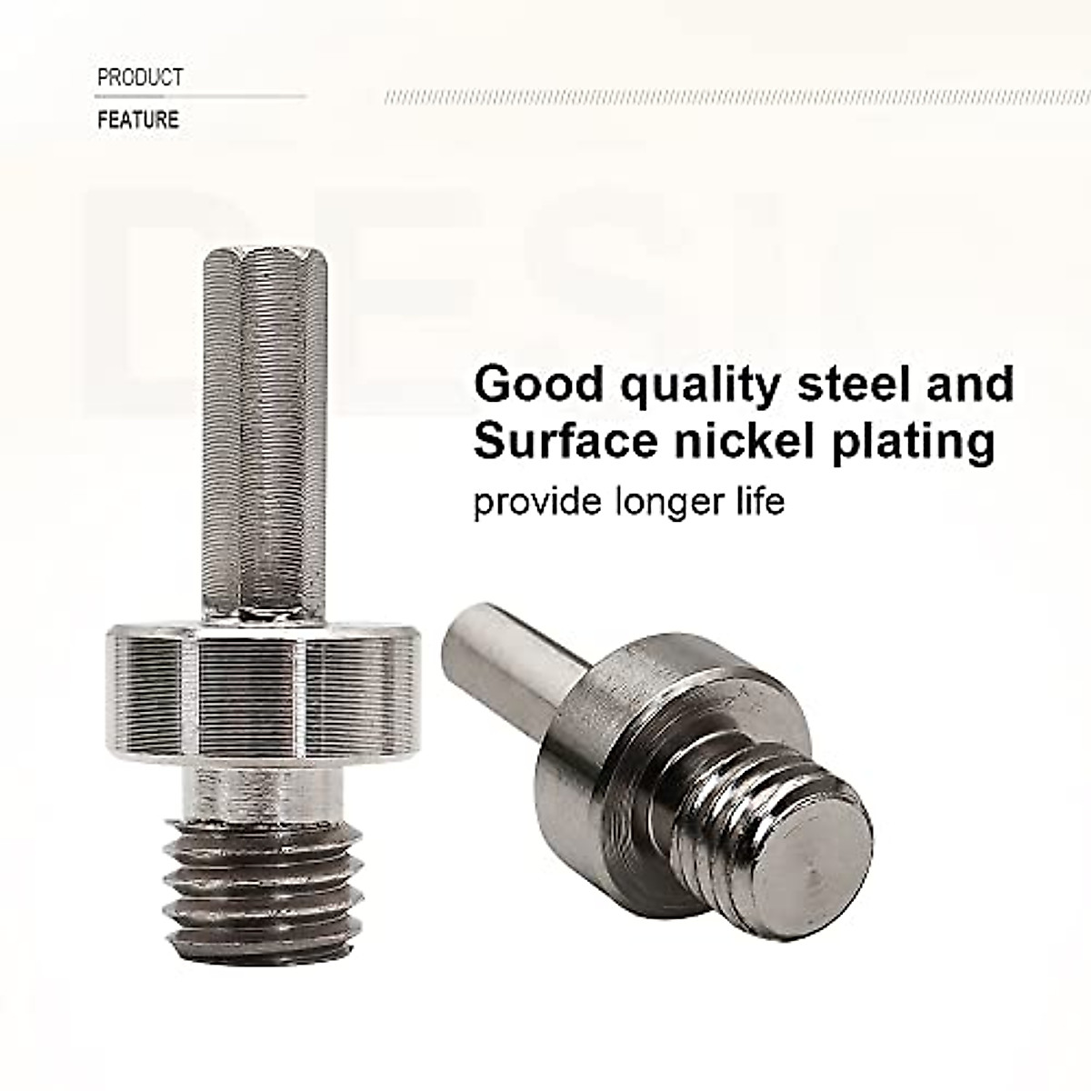 SHDIATOOL Adapter for Core Bits Conversion 5/8-Inch-11 Male to 3/8-Inch Male Hexagon Shank for Drill Machine