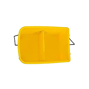 Mop Bucket with Side Press Wringer, 5.28 Gallon Mop Bucket with Wringer Combo Commercial Home Cleaning Cart