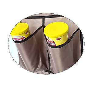 HeyToo Over The Door Shoe Organizer 6 Large Oxford Fabric Pockets Accessory Storage Hanging Narrow Closet Wall Light Grey