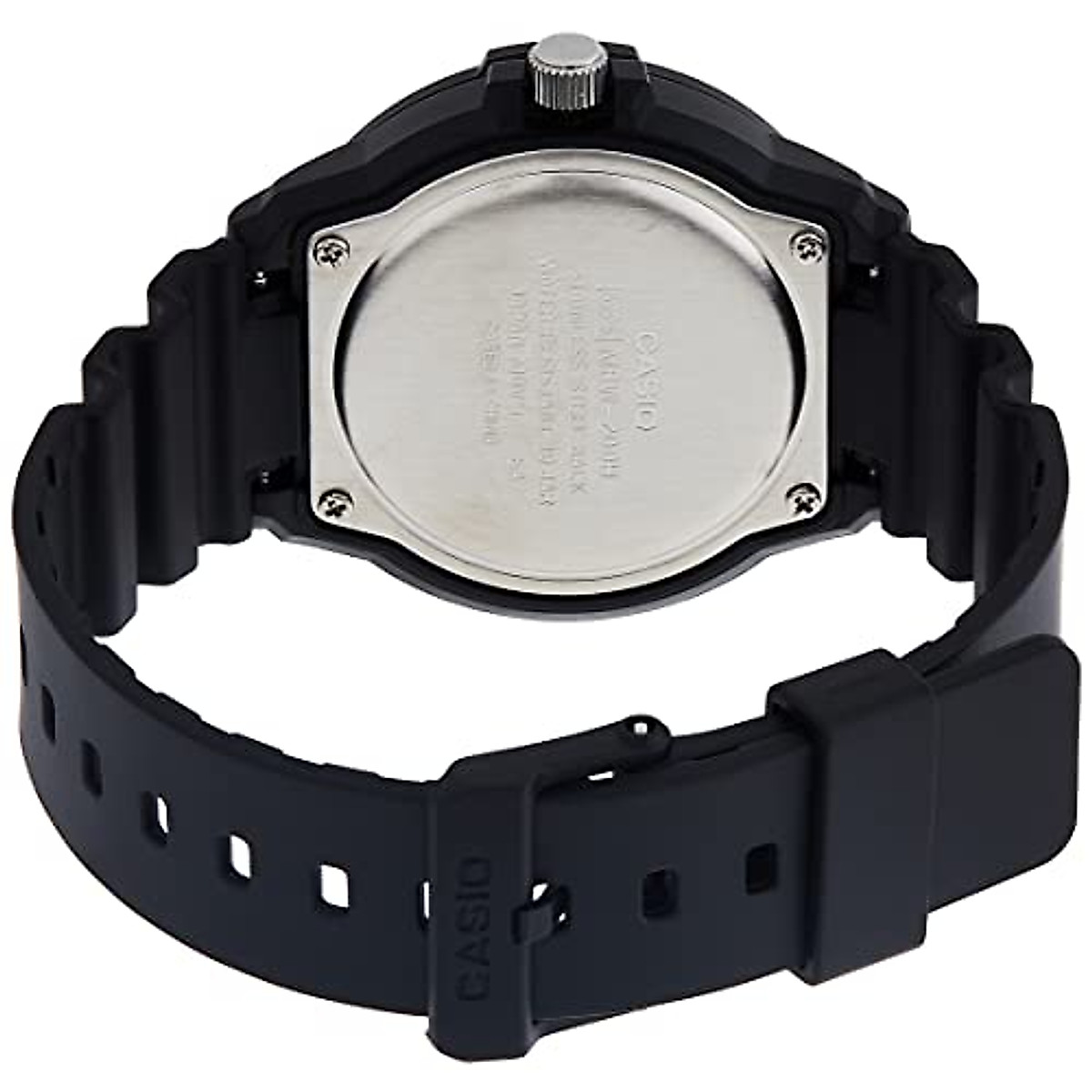 Casio Unisex MRW200H-2BV Neo-Display Black Watch with Resin Band