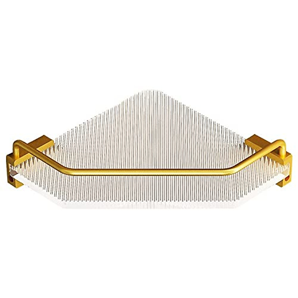 Acrylic Single Layer Storage Rack Durable Easy Installation Shelf for Solid Metal Surfaces