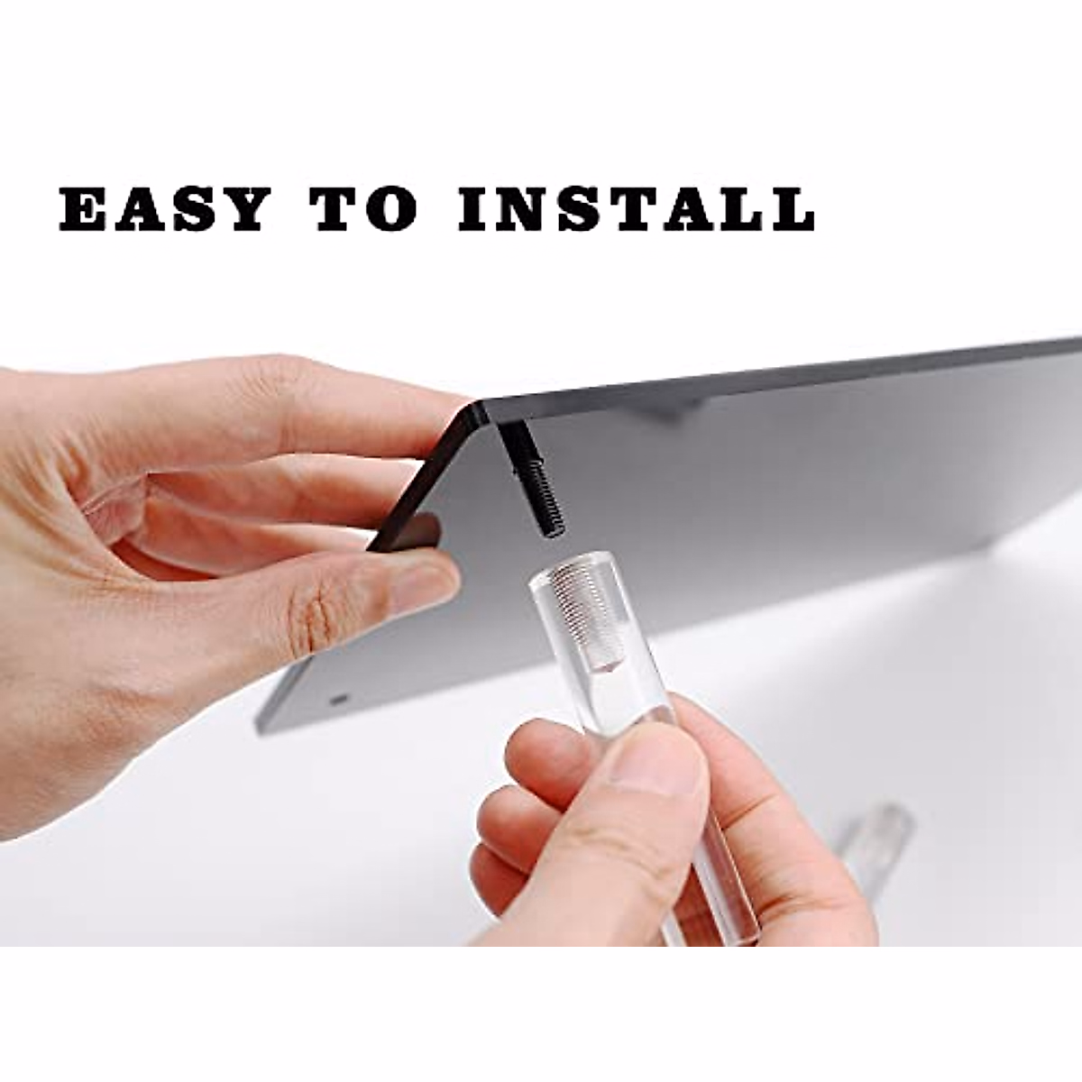 Small Animals Stand Platform, Hamster Play Platform, Acrylic Rats Stand Platform Toys, Cage Accessories for Hamsters Rats Chinchillas Sugar Glider Guinea Pig Bird(11×5.9×2.8 Inches)