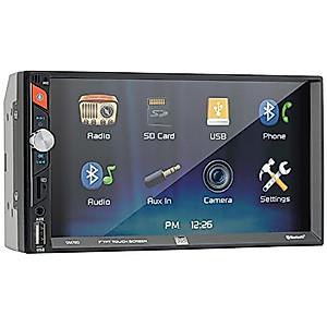 Dual DM720 7-Inch Double-DIN in-Dash Mechless Receiver with Bluetooth